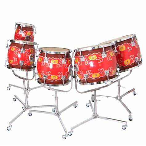 Traditional Chinese Five Tone Percussion Set 五音鼓 | chinesemusic