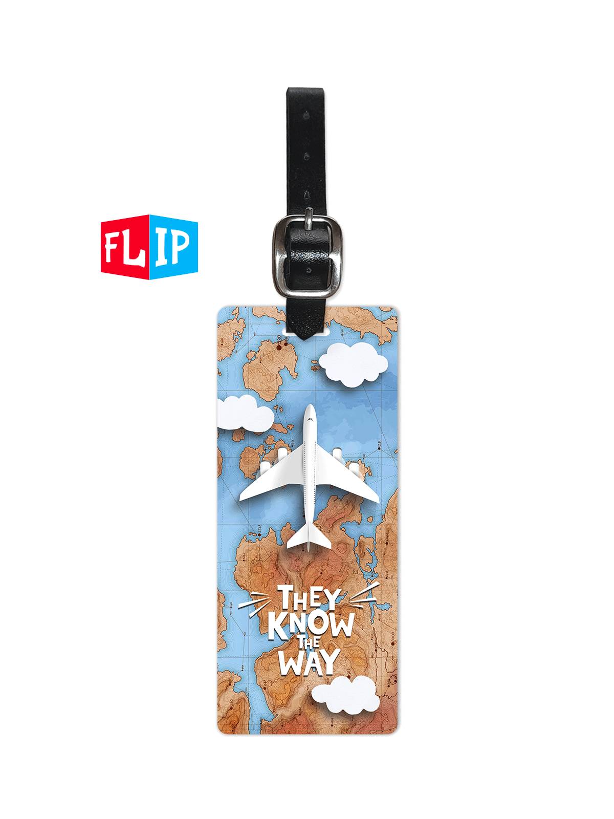 Paperplane Long Set of 2: 3D Lenticular Luggage Tags | Lentikart