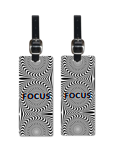 Lentikart: 3D Lenticular Effects Focus Long Luggage Tags Set of 2