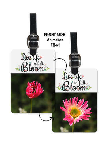 Bloom Set of 2 Luggage Tags: 3D Lenticular | Lentikart
