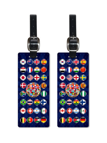 Country Long Set of 2 Luggage Tags - 3D Lenticular Effects | Lentikart