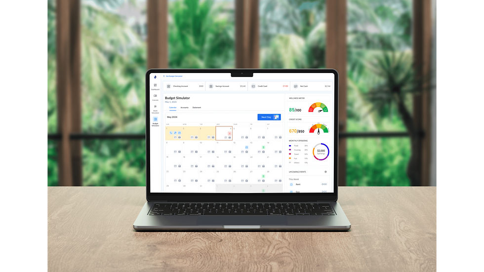 Personal Budget Simulator Game for K-12 Schools and Students, College ...