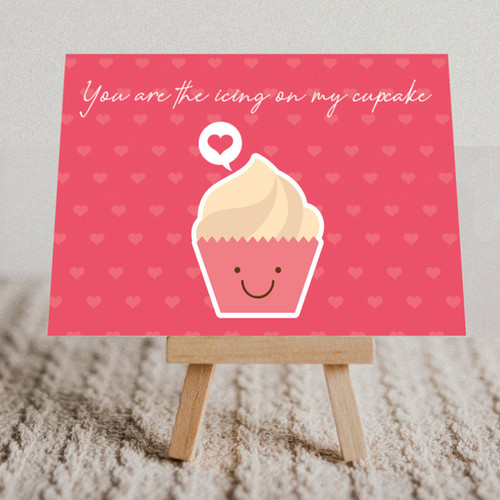 "You are the Icing on My Cupcake" Message Card | The Sugar Mouse