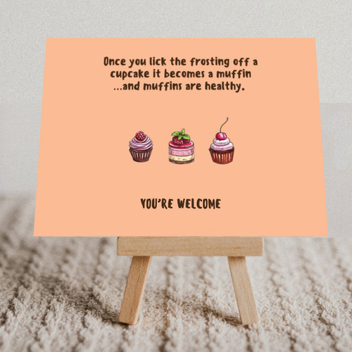 "You're Welcome" Message Card | The Sugar Mouse