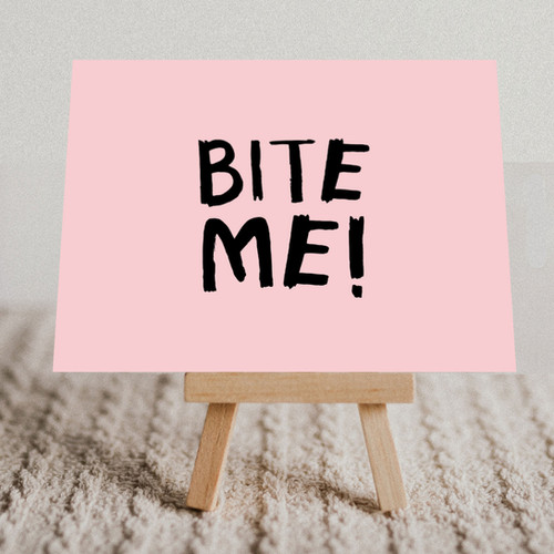 "Bite Me" Message Card | The Sugar Mouse