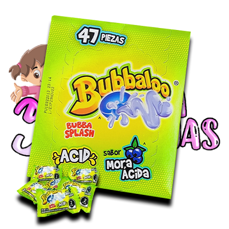 ADAMS BUBBALOO MORA ACIDA | DULCERIA 3 HERMANAS