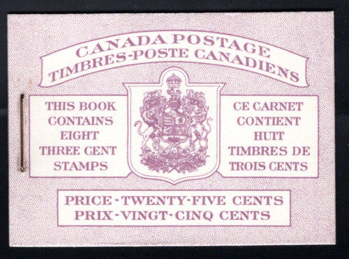 Scott BK40b (Bilingual), 1949-51 Issue, Type II, Canada booklet postage ...