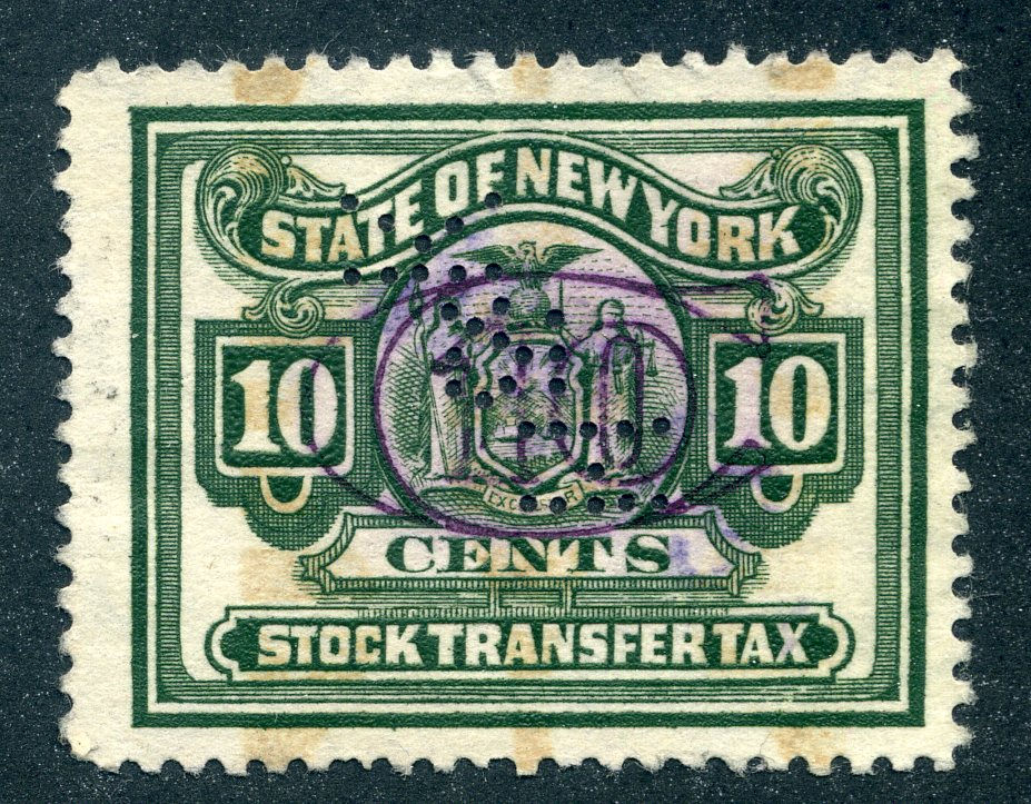New York Stock Transfer Stamps - Moreland Revenue Stamps