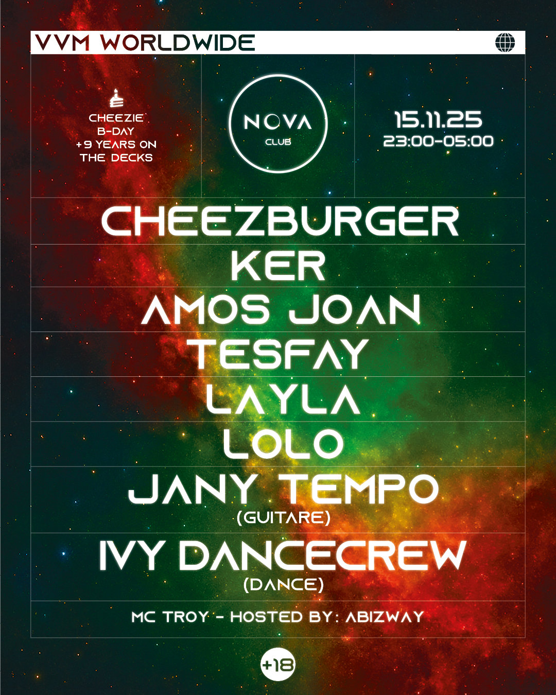 VVM Worldwide (Cheezburger B-DAY) | Nova Club