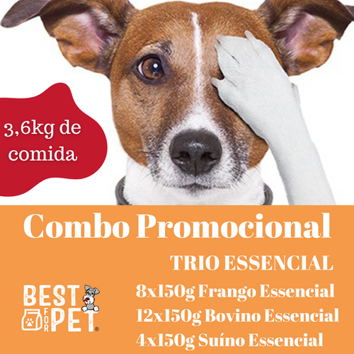 Trio Essencial (Frango, Bovino e Suíno) | Best For Pet
