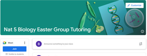 🔬 Nat 5 Biology: Easter Revision Classroom Access | Ignited Academia