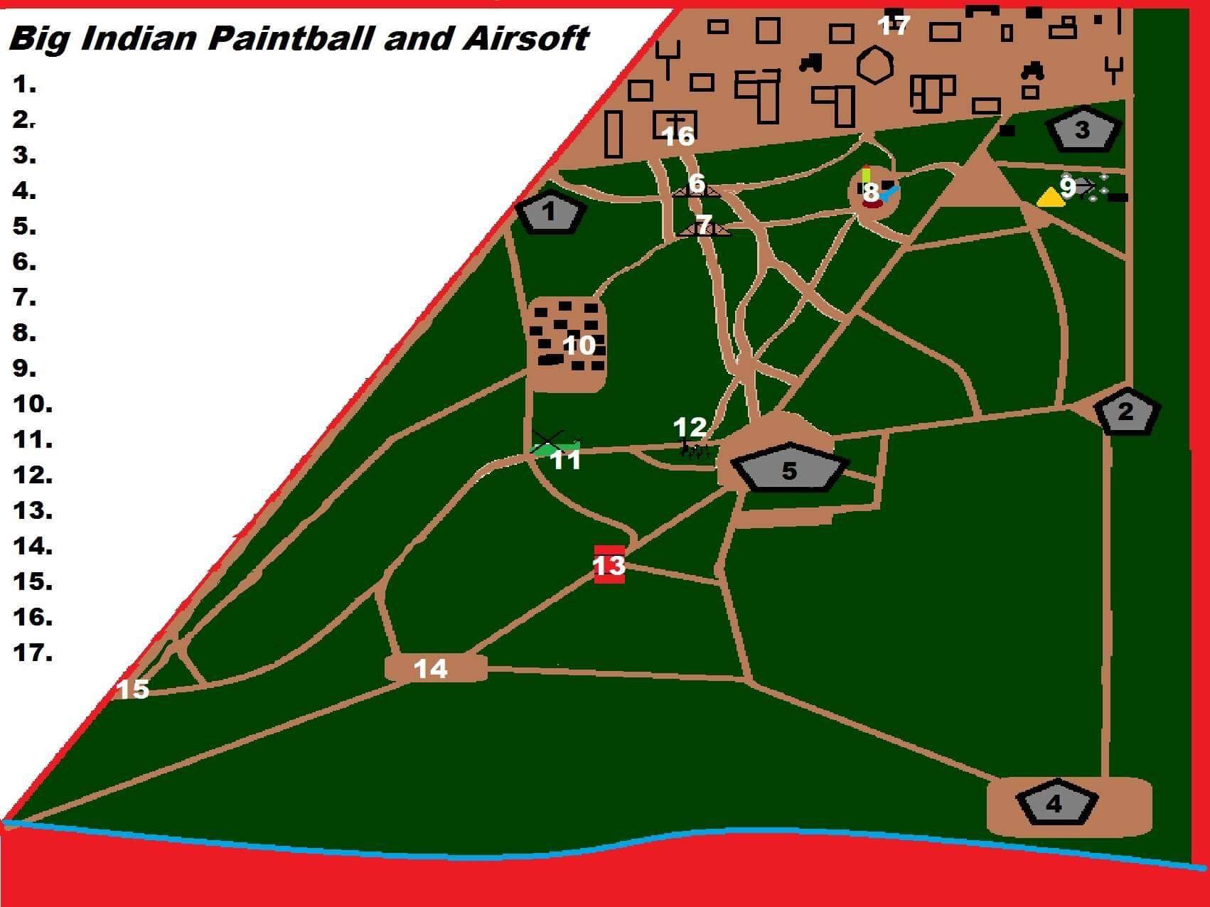 FIELD MAP | Big Indian Paintball