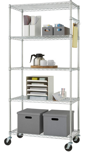 Trinity 5 Tier Commercial Wire Racking with Casters | City Liqs