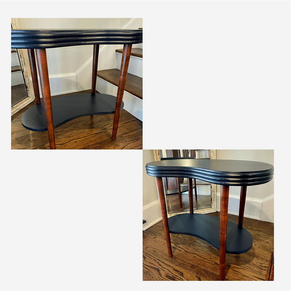 Pair of 1917 Kidney Tables | Dee Dee's