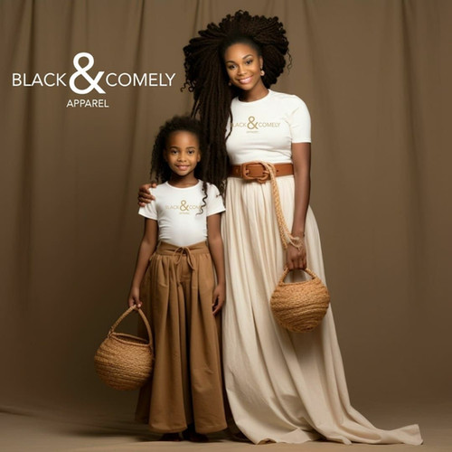 Adult Shirt and Skirt Set Cream | Black & Comely Appar