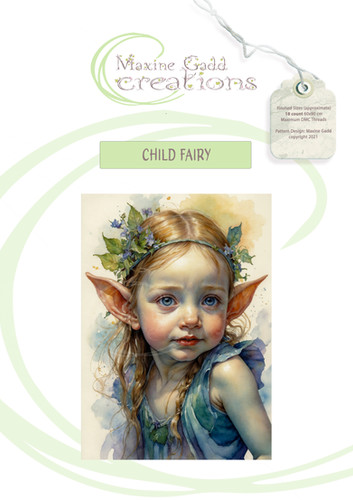 Child Fairy 18 ct 425x593 Stitches (60.0 x 83.7 cm) | Maxine Gadd Creation