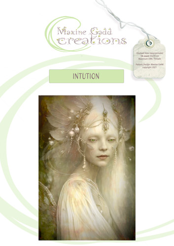 Gentle Intution 73 col DMC Threads 18 ct 358x536 Stitches (505 x 756 cm ...