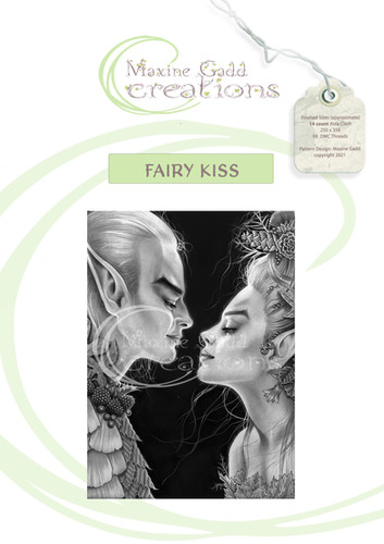 Fairy Kiss 14ct 250 x 358 32 col DMC Thread | Maxine Gadd Creation