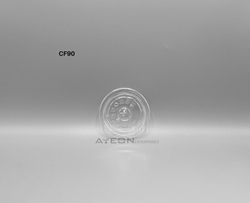 90mm Clear OPS Flat Lid | Ayeon Supply