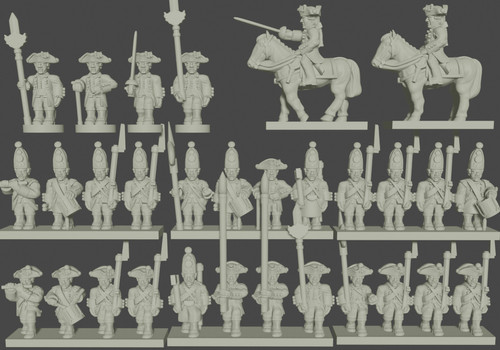 48x 15mm/1:100th Saxon Infantry (Turner Miniatures) | Dobbies Hobbies