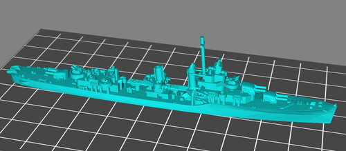 1:2400 USN Porter class Destroyer (1943 - 6 x 5 inch guns) | Dobbies ...