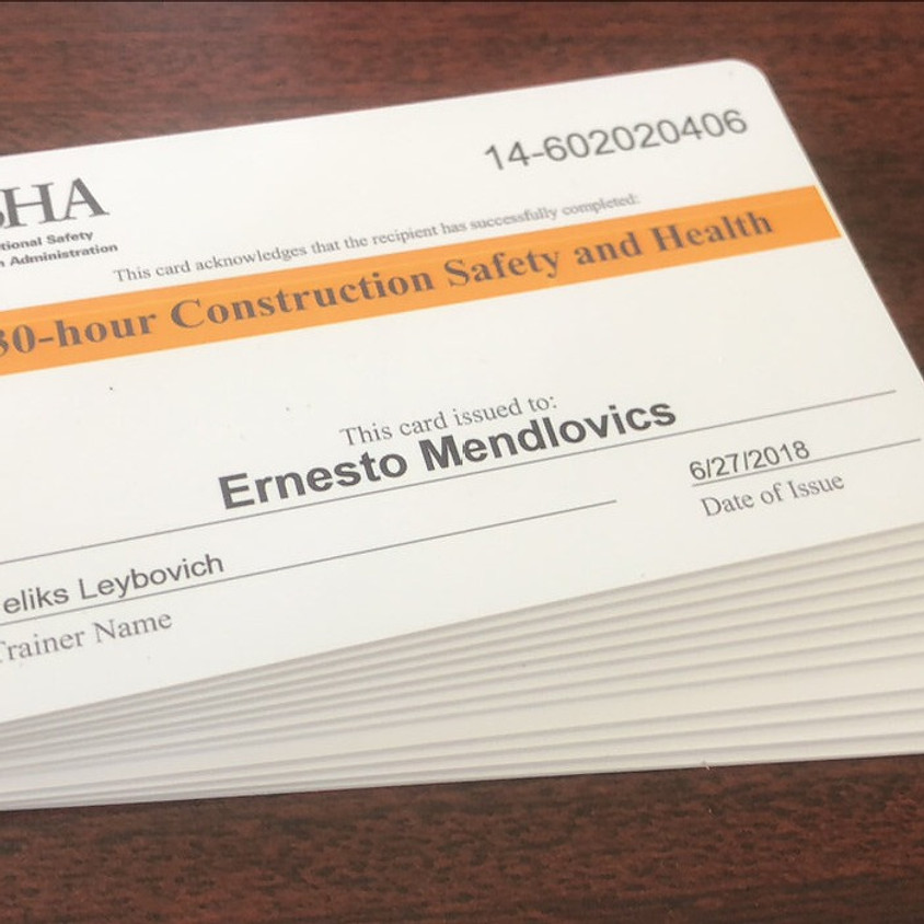 30 Hour OSHA Class - In-Person April 1 | DBE Safety