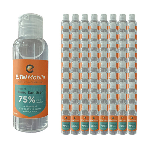 Hand Sanitiser 100ml x 40 packs | ETel Mobile