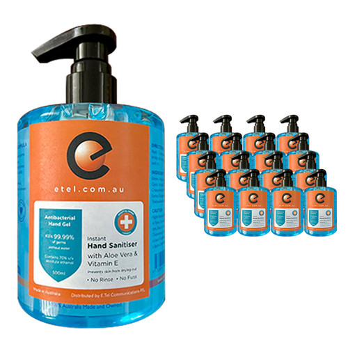 Hand Sanitiser 500ml x 16 packs | ETel Mobile