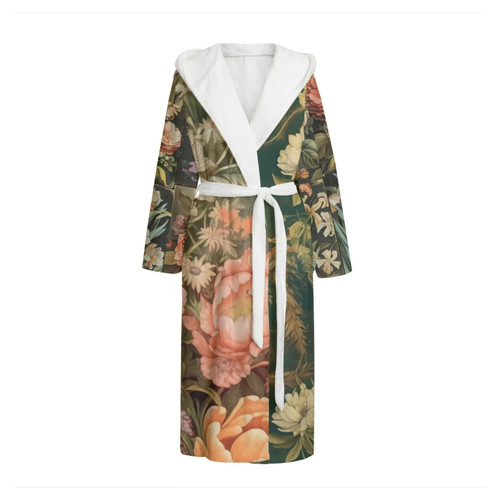Hooded Terry Cloth Bathrobe | House of Brenneve