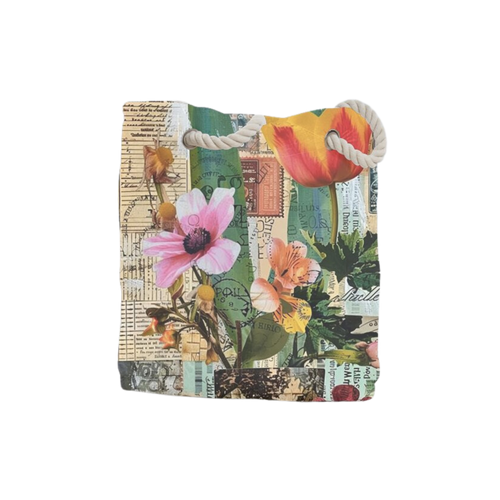 Terry Cloth Rope Tote Bag | House of Brenneve