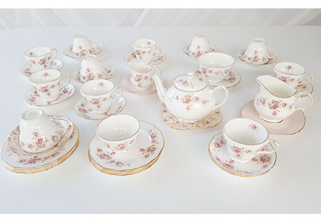 Vintage High Tea Duchess Rose Set | Vintage Bella & Co
