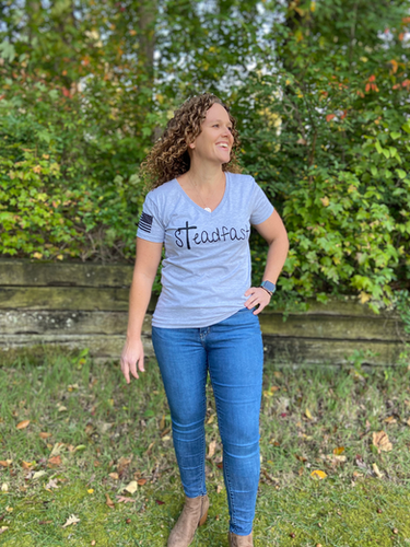 Steadfast V Neck Tee -LAST CALL | Women's Alliance