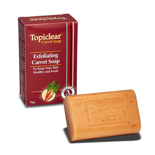 Topiclear Carrot Exfoliating Soap 200 gr - 3 Pack | Topiclear