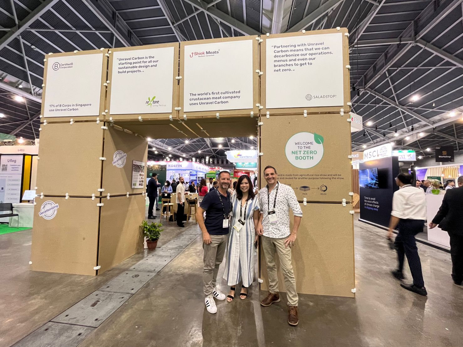 Net Zero exhibition booth