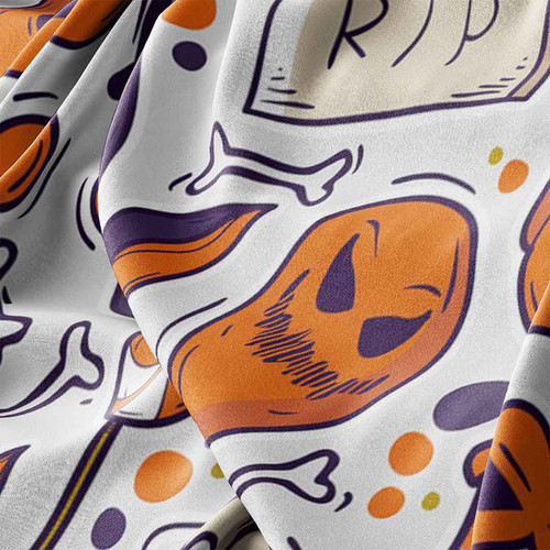100% Cotton Spooky Halloween Print fabric