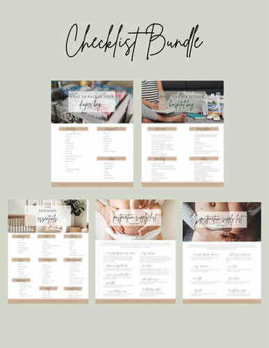 Checklist Bundle | Motherhood Matters