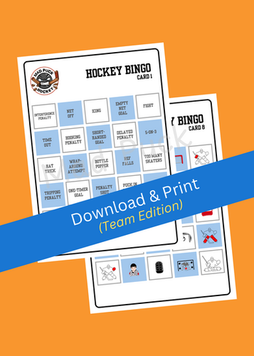 Hockey Bingo Game – Team Edition | Mad Puck
