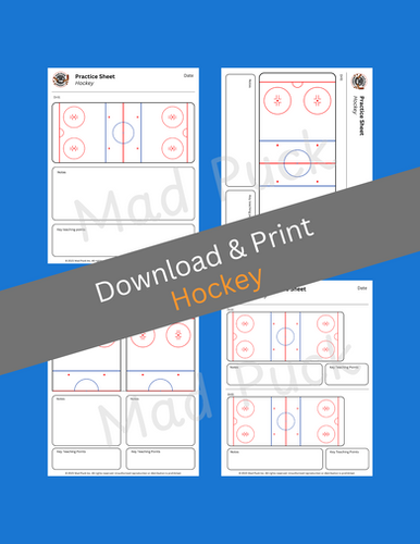 Hockey Practice Planner (Digital Download) | Mad Puck