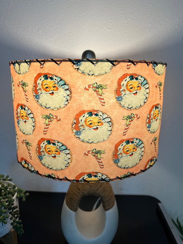 Handmade Fiberglass Lamp Shade Mid Century Western Christmas Cowboy ...