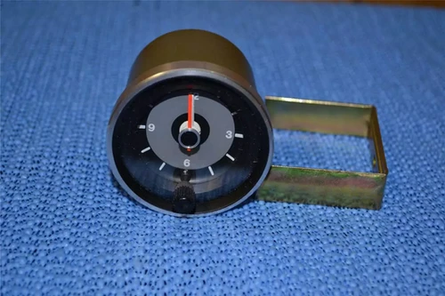 OMC Marine Borg Clock NOS With Bracket and Silver and Black Bezel ...