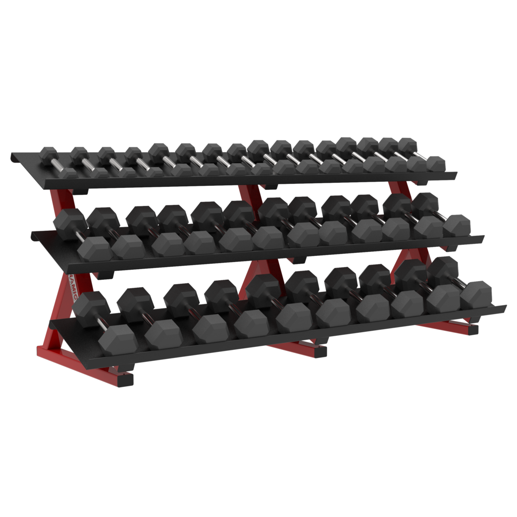 3-TIER HEX DUMBBELL RACK