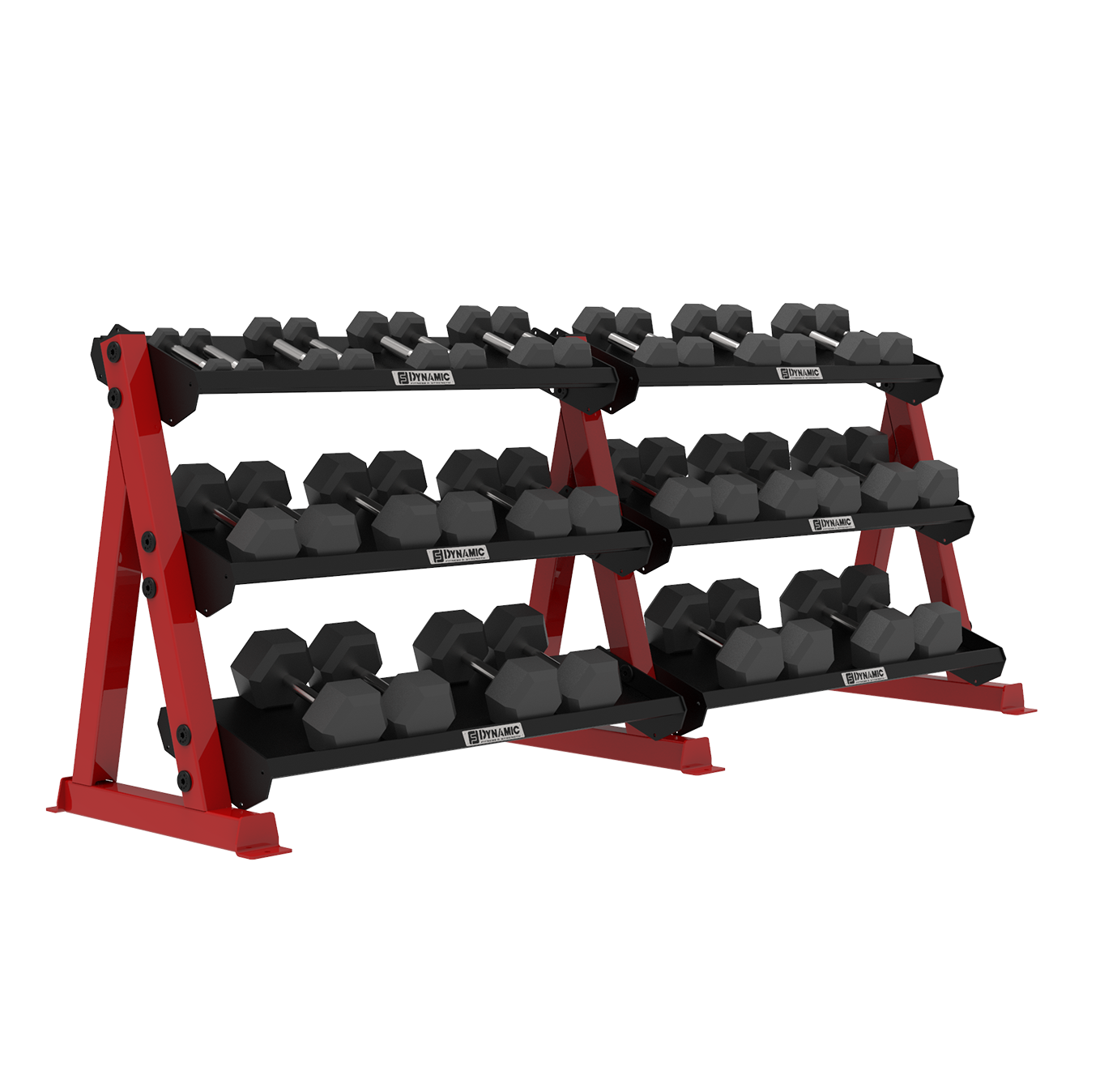 3-TIER DUAL DUMBBELL RACK