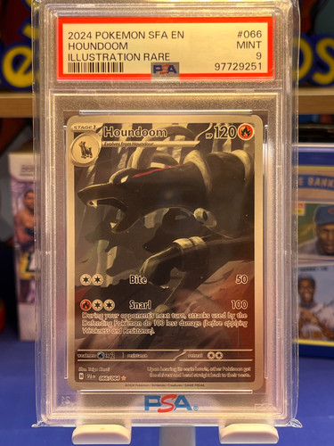 2024 POKEMON SFA EN-SHROUDED FABLE ILLUSTRATION RARE #066 HOUNDOOM PSA ...