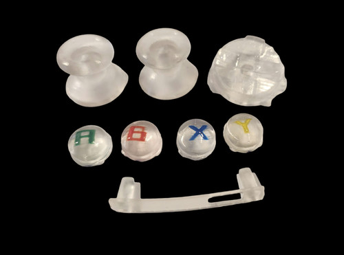 ROG Ally clear with coloured ABXY | lestatsmods