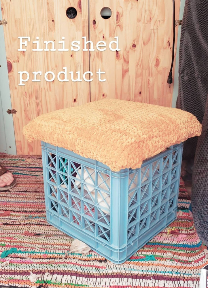 DIY Milk Crate Seat