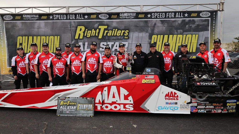 Doug Kalitta and Mac Tools Team Win NHRA Right Trailers All-Star Callout