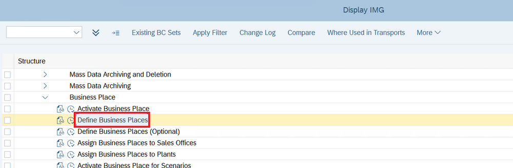 Enter Business Place Message No. J_1IG_MSGS020 | Gaurav Consulting