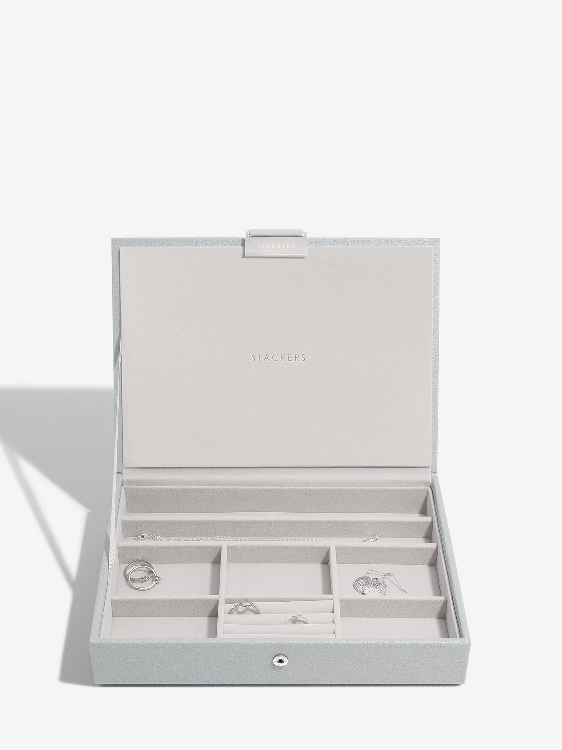 Stackers Pebble Grey Classic Jewellery Box Lid | Jago Jewellers