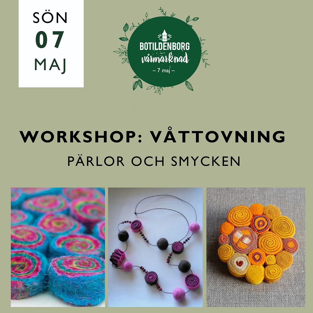 WORKSHOP 7 MAJ: Våttovning - pärlor och smycken!