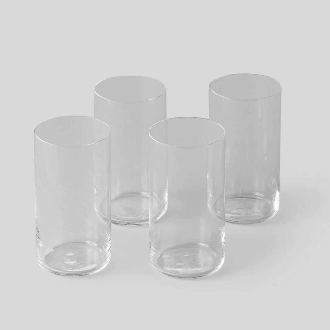 4 Piece Set Tall Glasses Flourish And Foundry Boston